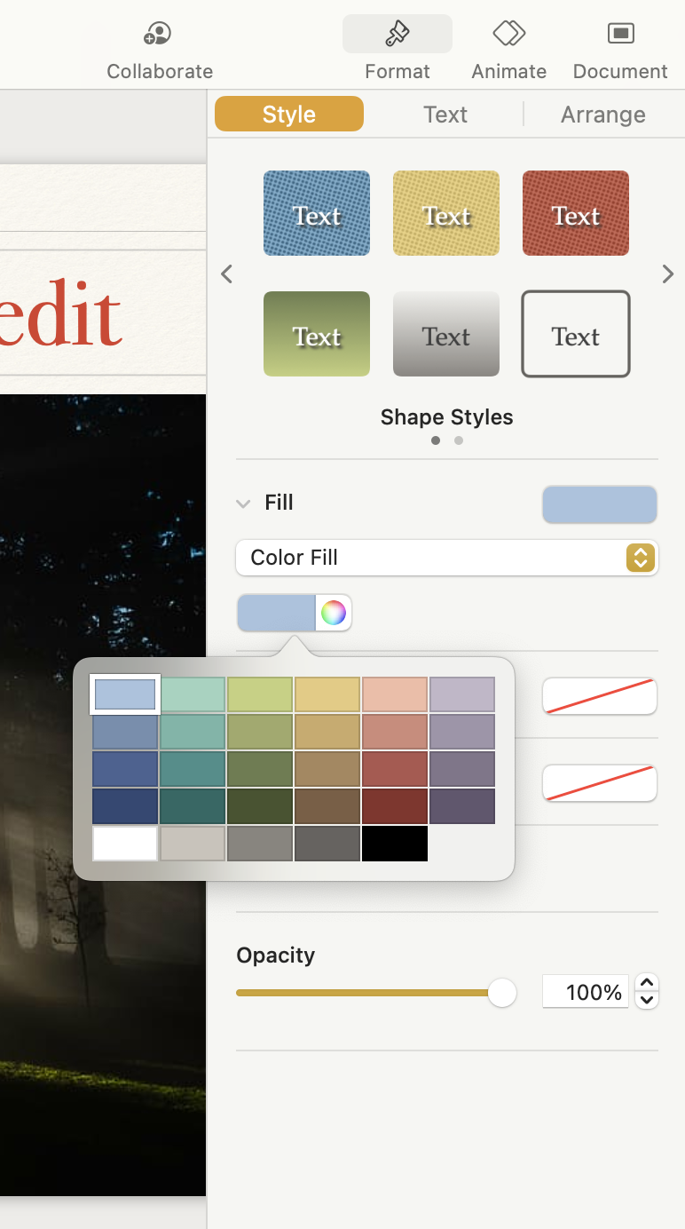 Can text-boxes have translucent backgrounds on Apple’s Keynote ...